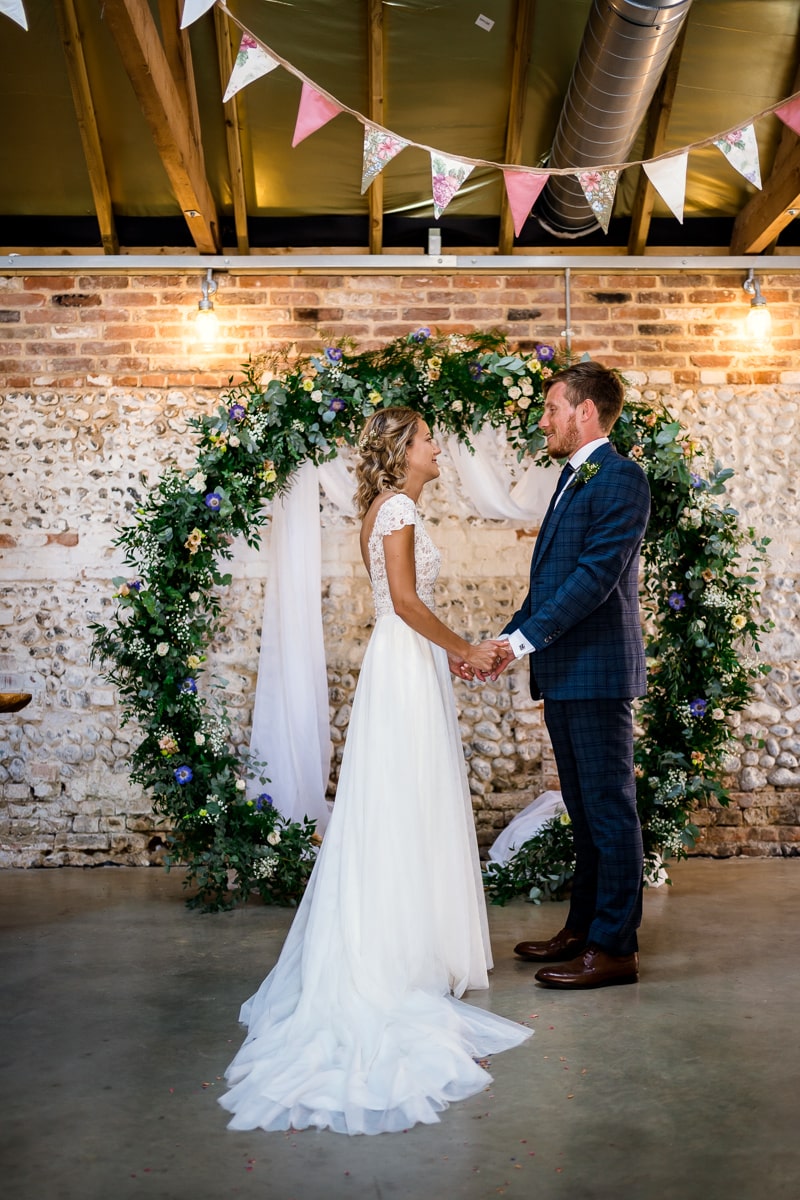 Beautiful Small and Initmate Wedding - Glebe Farm Barn