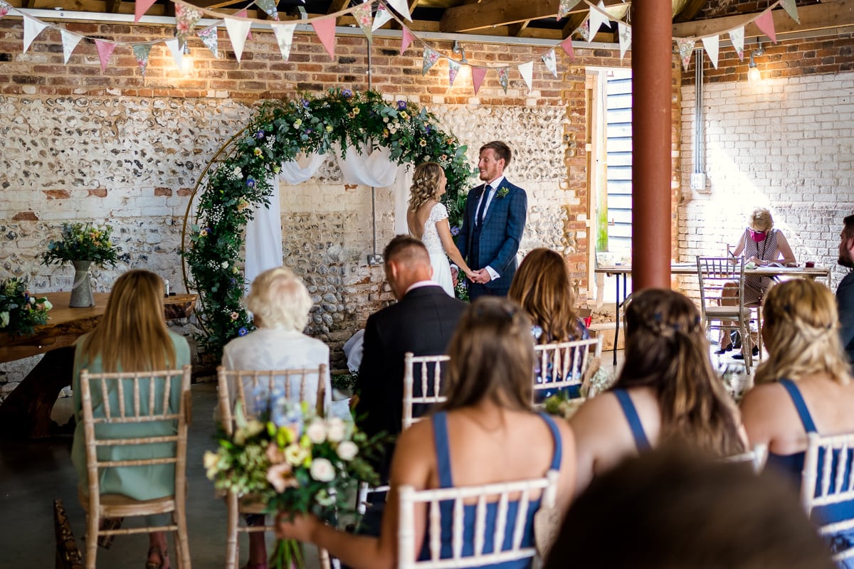 Beautiful Small and Initmate Wedding - Glebe Farm Barn