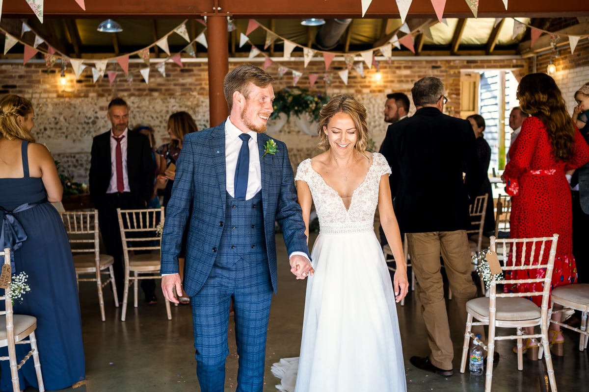 Beautiful Small and Initmate Wedding - Glebe Farm Barn